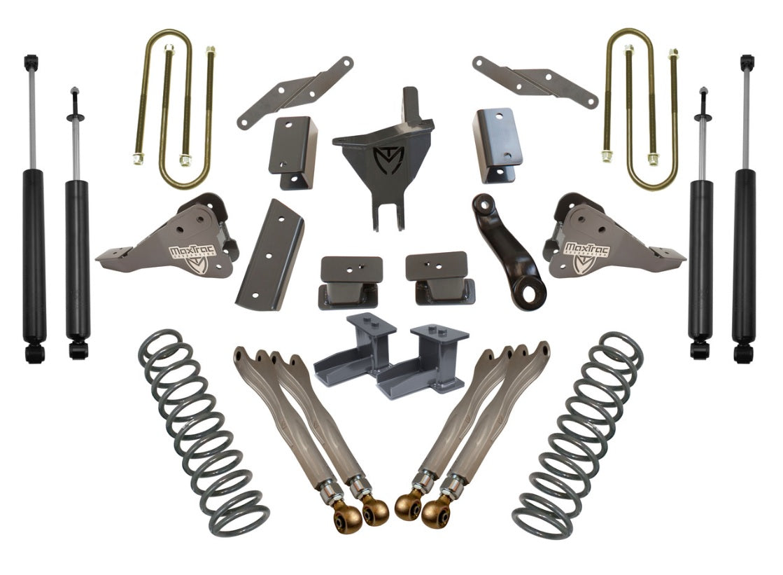 2017-2022 Ford F-350 Dually 4WD 6" Forged Four Link Lift Kit w/ MaxTra ...